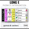 Long E Phonics Activities - Positively Learning