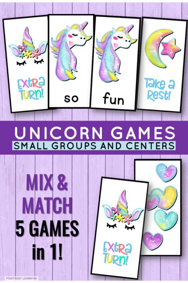 Unicorn Literacy Games - Positively Learning