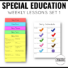 Special Education Weekly Lesson Plans - Positively Learning