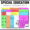 Special Education Weekly Lesson Plans Set 2 - Positively Learning