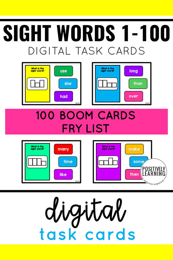 Digital Sight Word Centers - Positively Learning