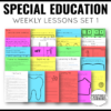 Special Education Weekly Lesson Plans - Positively Learning