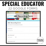 Special Education Data Google Forms - Positively Learning