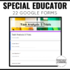 Special Education Data Google Forms - Positively Learning