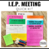 IEP Meeting Scripts Cheat Sheets - Positively Learning