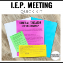 I.E.P. Meeting Kit - Positively Learning