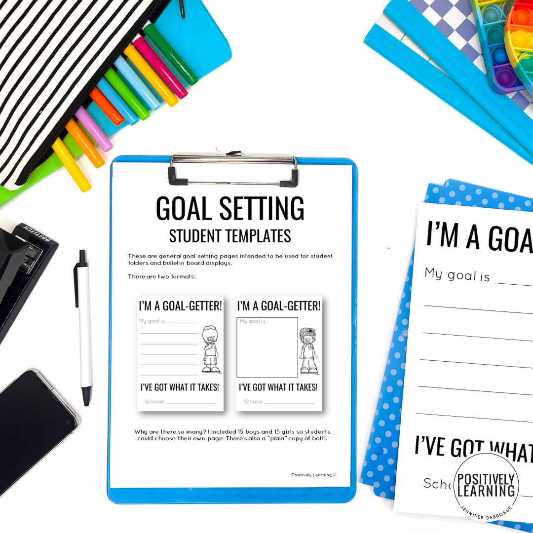Goal Setting for Students: Classroom Freebie - Positively Learning