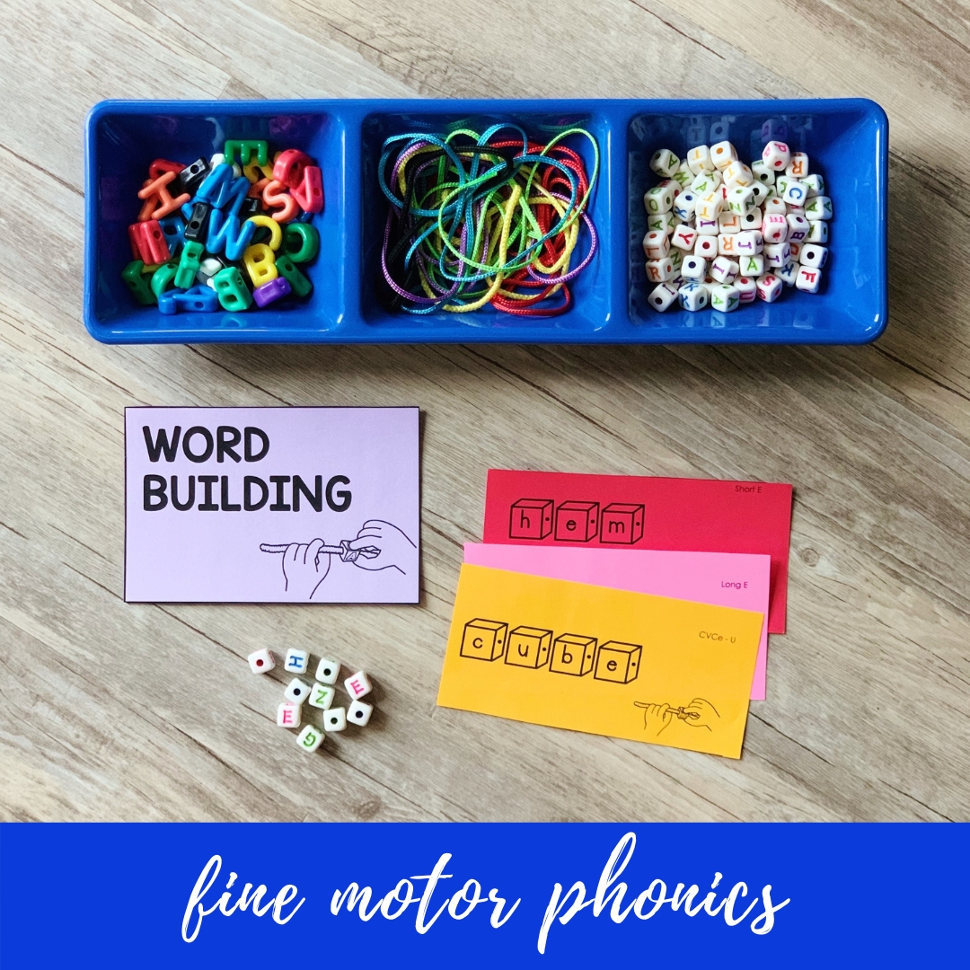 Word Building Phonics Centers - Positively Learning