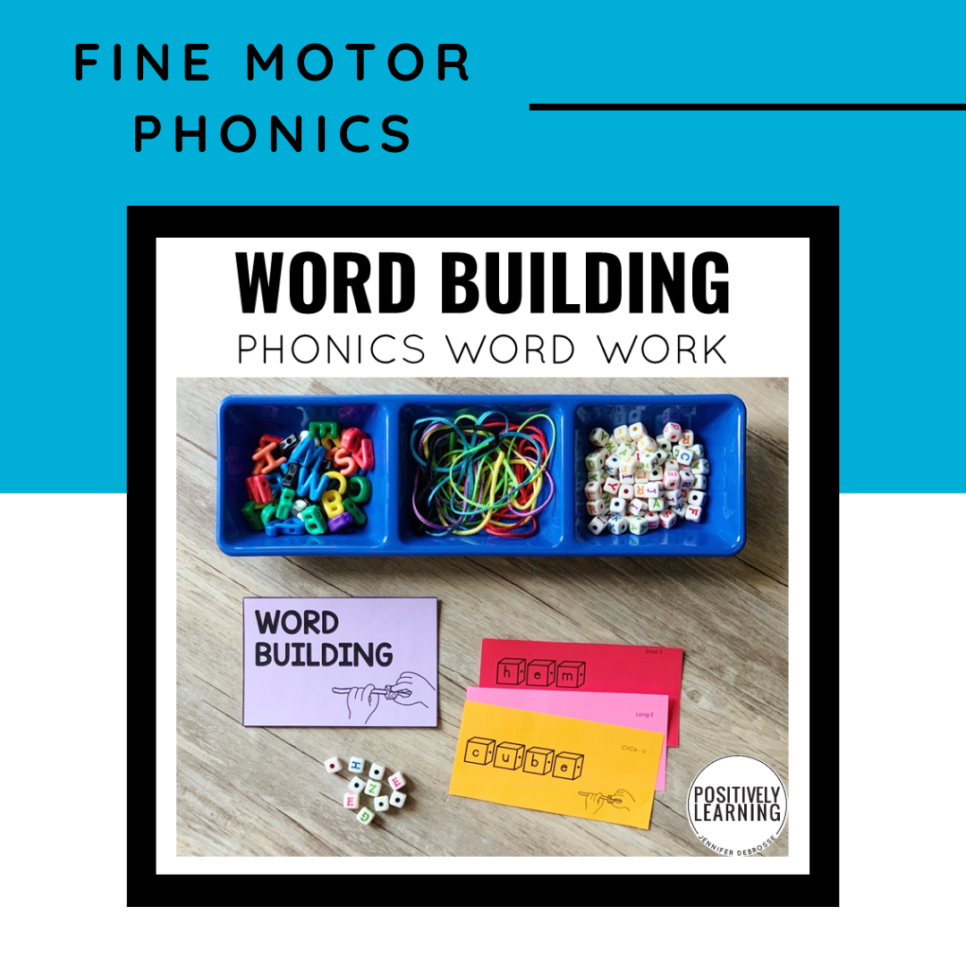 Word Building Phonics Centers - Positively Learning