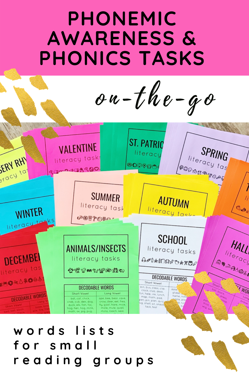 Phonemic Awareness Word Lists - Positively Learning