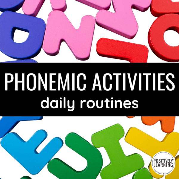 Phonemic Awareness Activities - Positively Learning