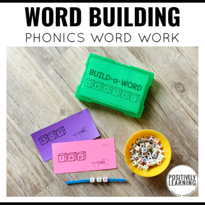 Word Building Phonics Centers - Positively Learning