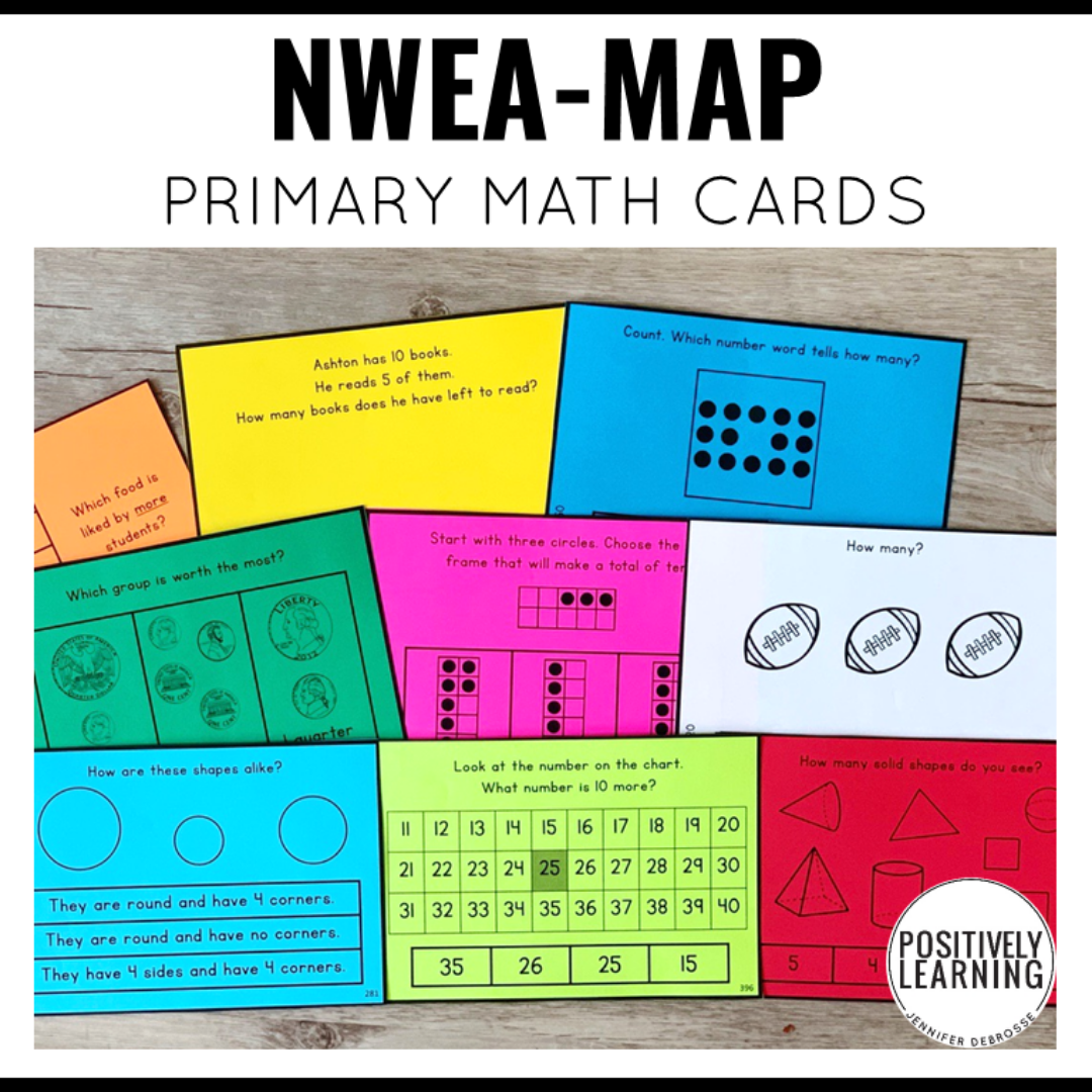 Math Test Prep Practice Cards - Positively Learning