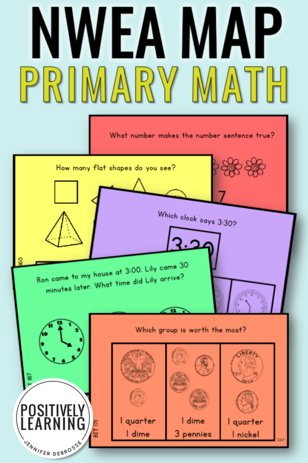 Math Test Prep Practice Cards - Positively Learning