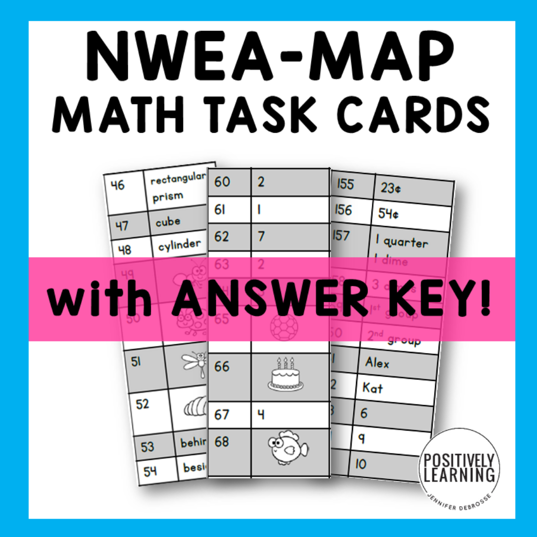 Math Test Prep Practice Cards - Positively Learning