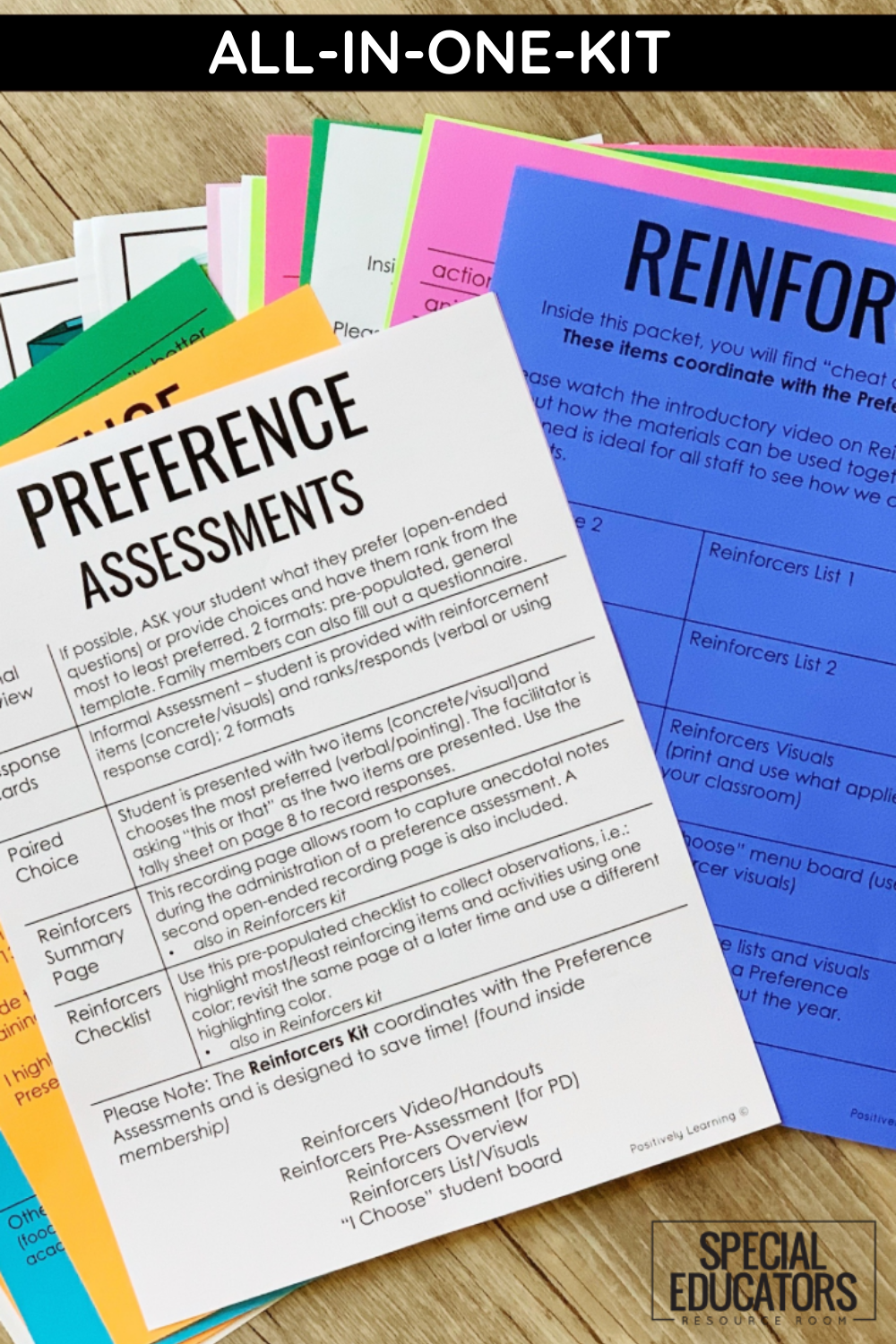 Preference Assessment and Reinforcers Kit - Positively Learning