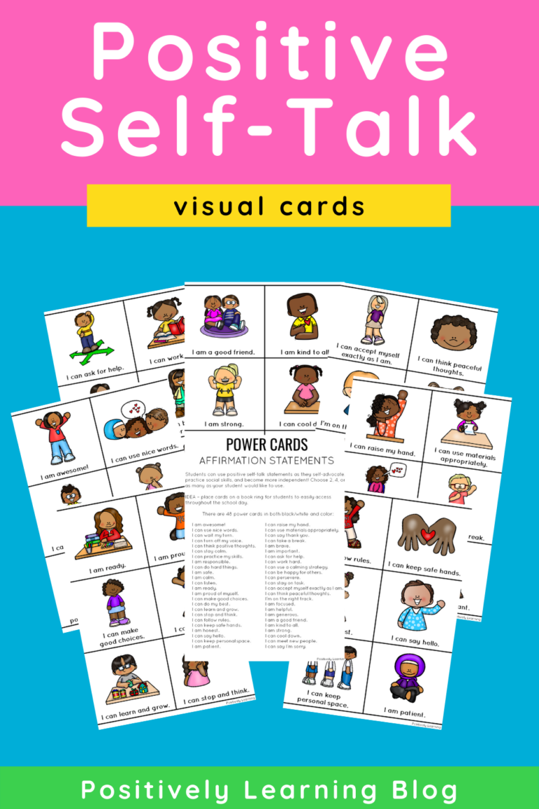 Positive Self Talk for Students - Positively Learning