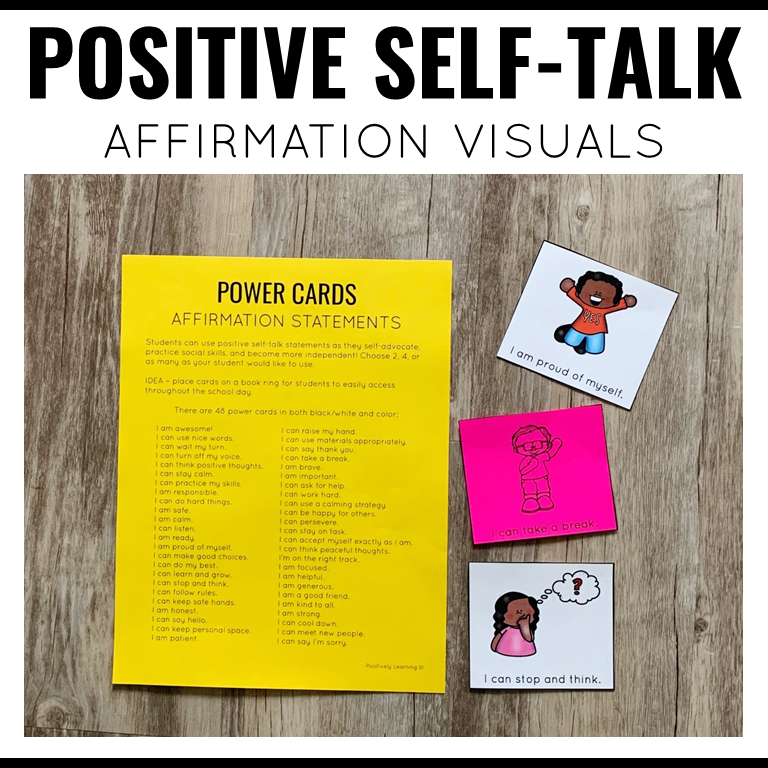 Positive Self Talk for Students - Positively Learning