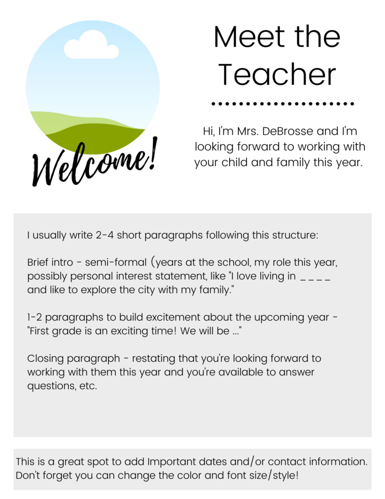 Meet the Teacher Tips for Special Educators - Positively Learning