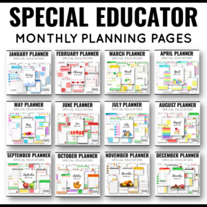 Special Educator Planner Pages - Positively Learning
