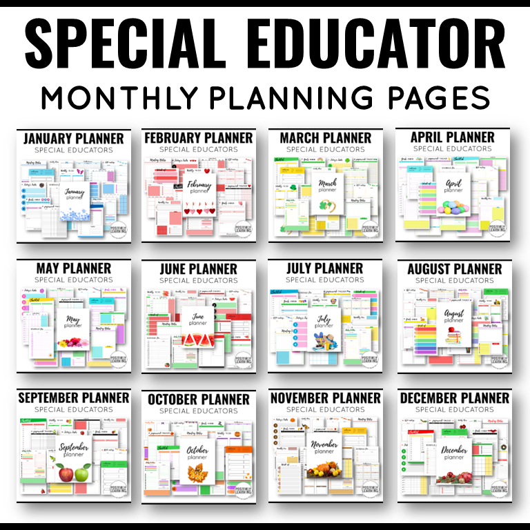Special Educator Planner Pages - Positively Learning