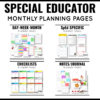 Special Educator Planner Pages - Positively Learning