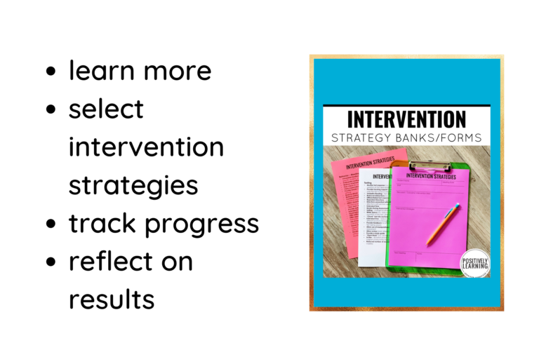 Intervention Strategies - Positively Learning