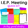 IEP Meeting Help! - Positively Learning
