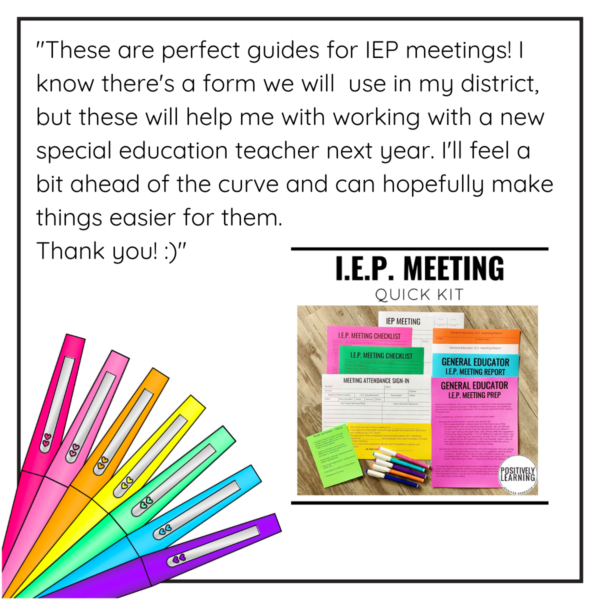 IEP Meeting Help! - Positively Learning