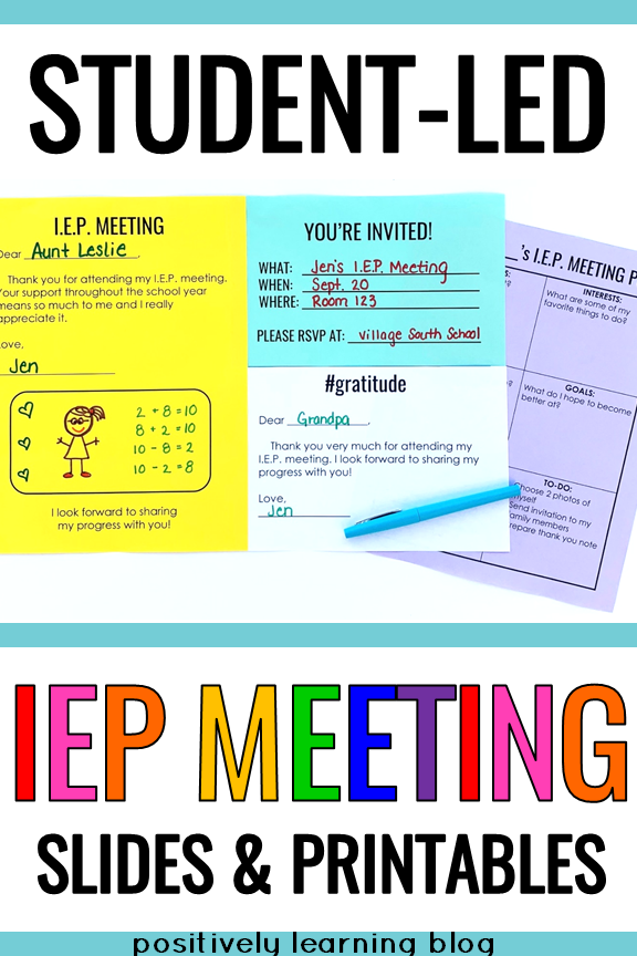 Student Led IEP Meetings - Positively Learning