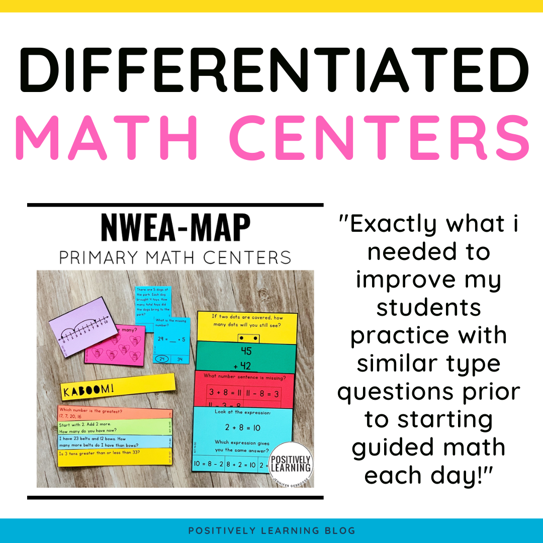 Math Centers and Test Prep Games - Positively Learning
