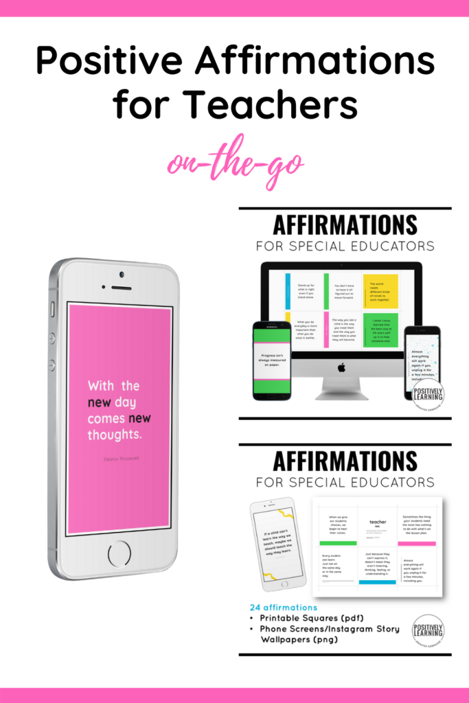 Positive Affirmations for Teachers - Positively Learning