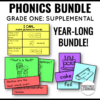 First Grade Phonics Intervention Bundle - Positively Learning