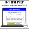 Guided Reading Test Prep Practice - Positively Learning