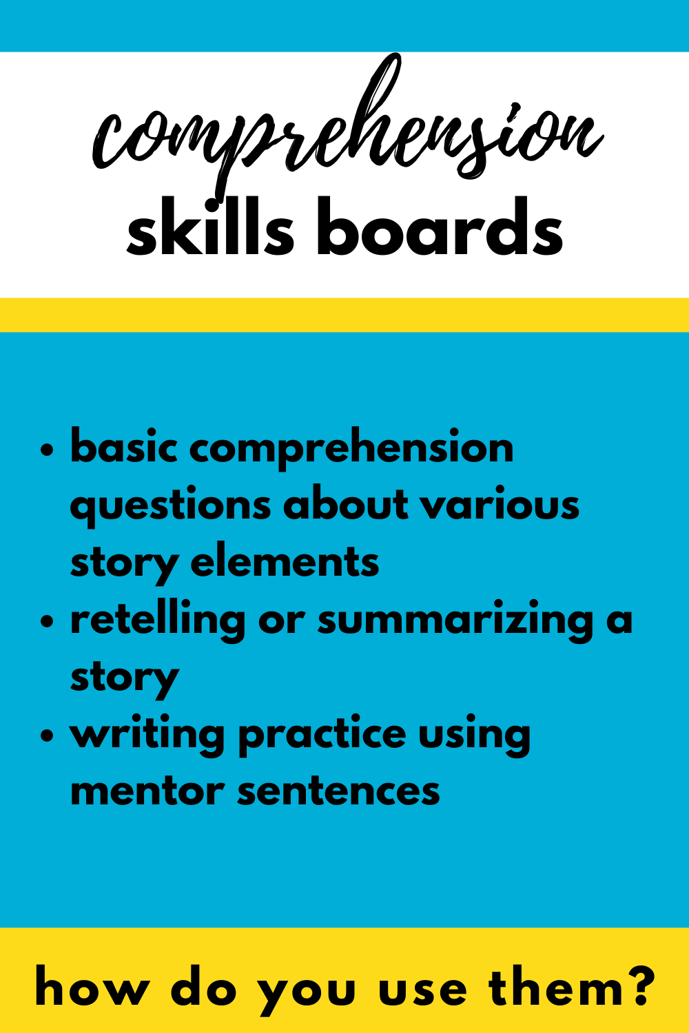 Comprehension Skills Using Read Aloud Books - Positively Learning