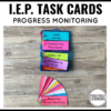 IEP Task Cards for Progress Monitoring - Positively Learning