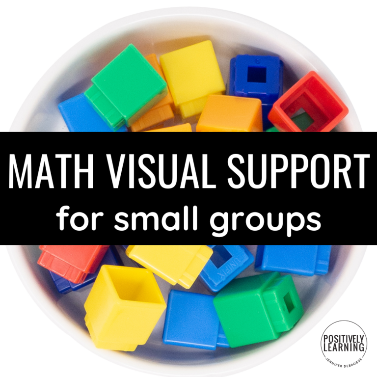 Math Small Group Activities - Positively Learning