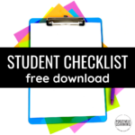 Free Student Checklist for Independent Work - Positively Learning