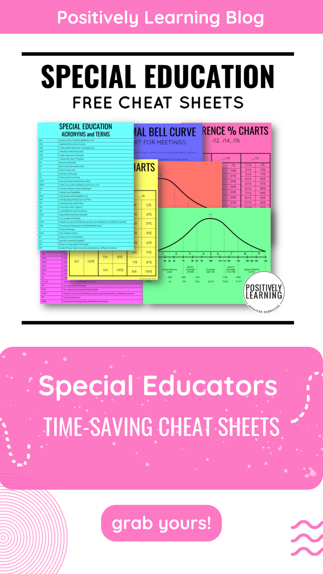 Time-Saving Special Educator Cheat Sheets - Positively Learning