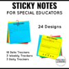 Data Tracking Sticky Notes - Positively Learning
