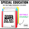Special Educator Binder Organization - Positively Learning