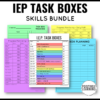 IEP Skills Task Boxes - Positively Learning