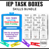 IEP Skills Task Boxes - Positively Learning
