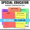 New Special Educators Teaching Binder - Positively Learning