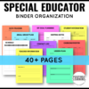 New Special Educators Teaching Binder - Positively Learning