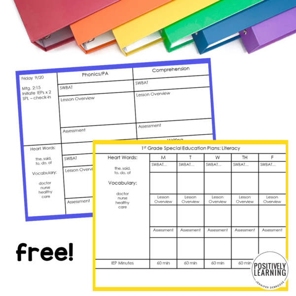 Special Education Lesson Plans - Positively Learning