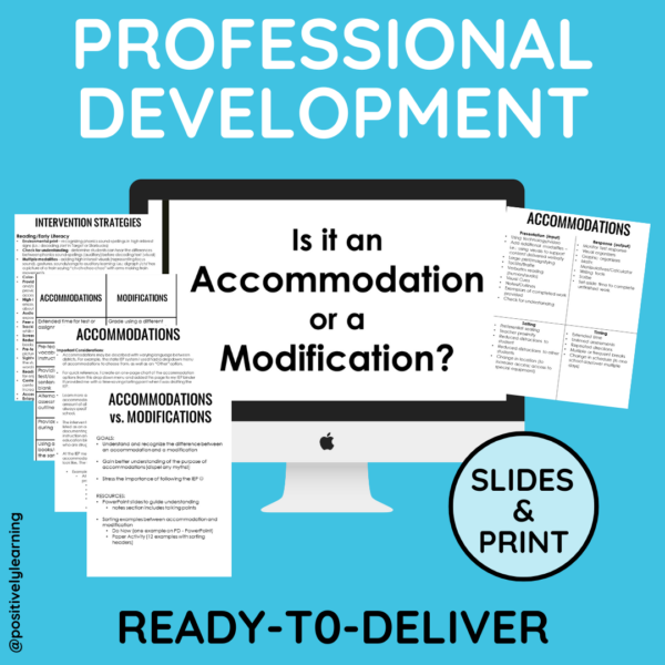 Is it an Accommodation or a Modification? - Positively Learning
