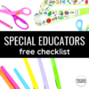 Special Educators Checklist - Positively Learning