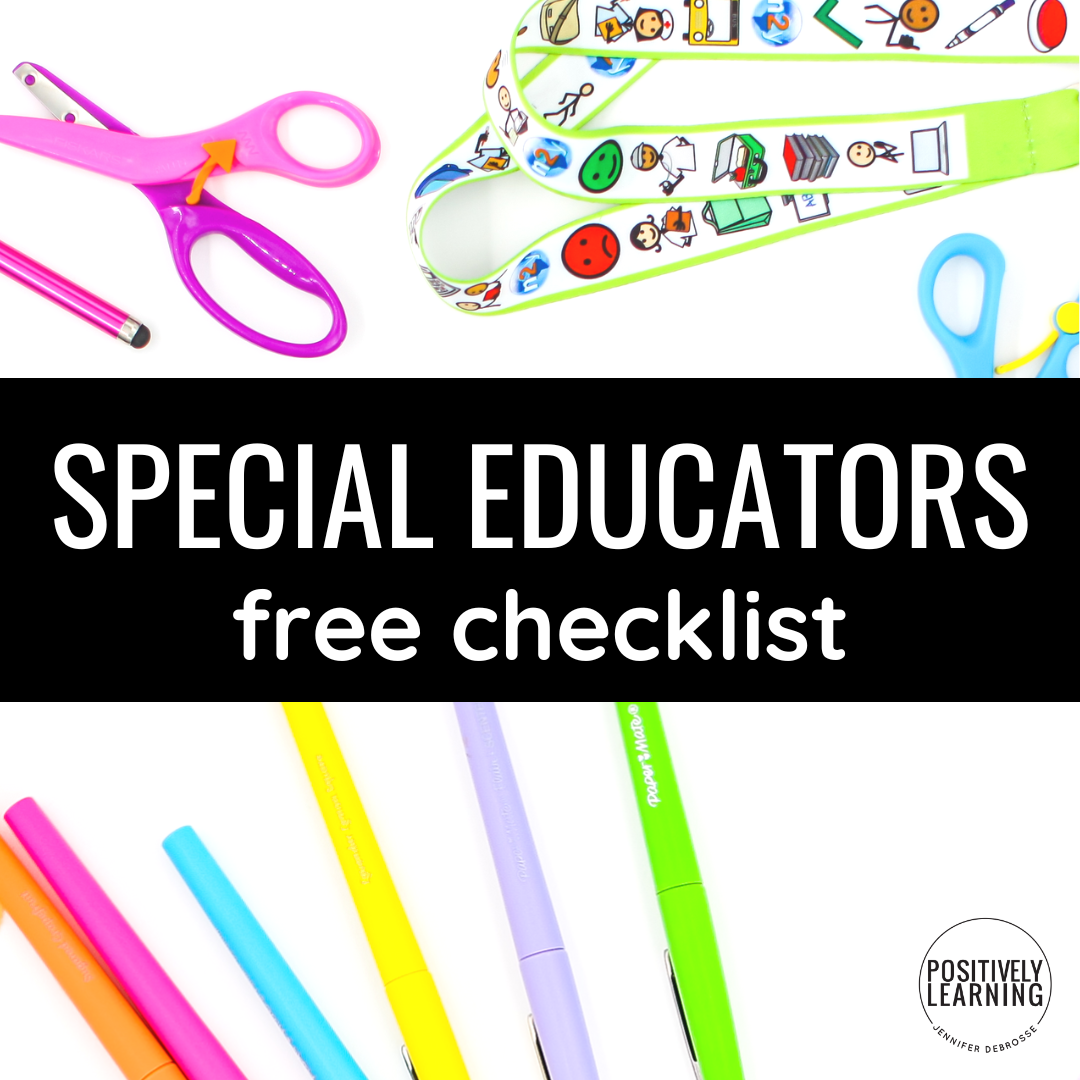 Special Educators Checklist - Positively Learning