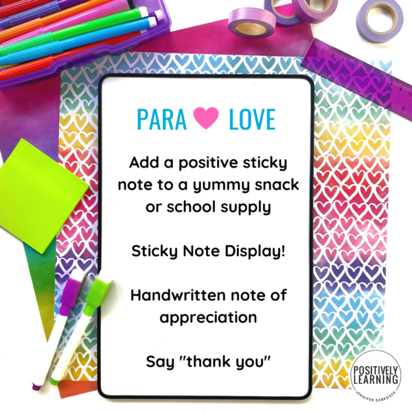 The Best Paraprofessional Appreciation Ideas - Positively Learning